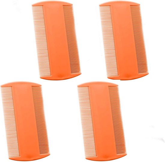 Dubbelzijdige Nit Kam - Plastic Luizen Behandeling Haar Kam - 4 Stuks | bol