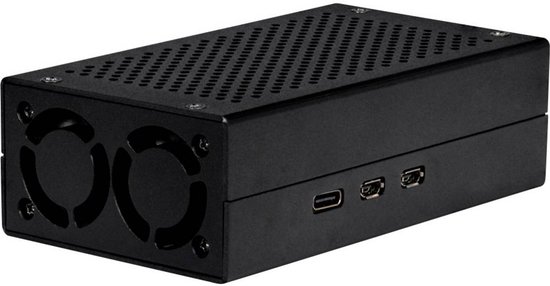 Joy-it ALU CASE for Pi5+M2 HAT / AI Kit SBC-behuizing Geschikt voor ...