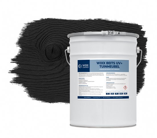 Wixx Tuinmeubelbeits UV+ - 5L - Zwart | bol