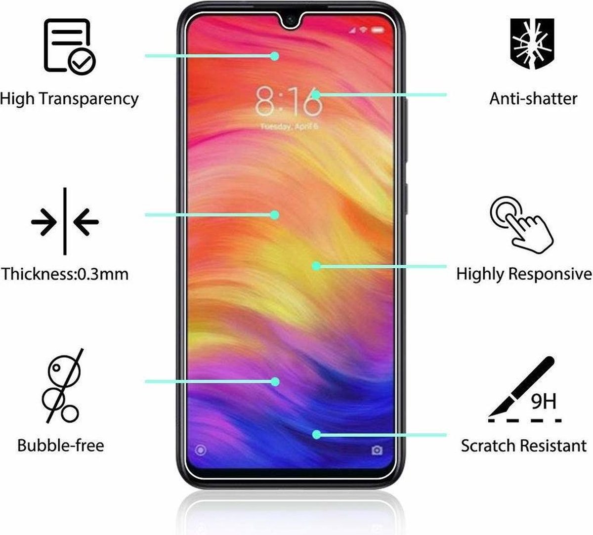 Xiaomi Redmi Note 10 Pro Screenprotector glazen - Redmi Pro Max ...