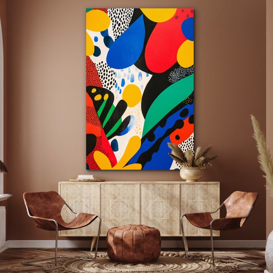 Aluminium schilderij 120x180 cm - Wanddecoratie metaal - Abstract ...