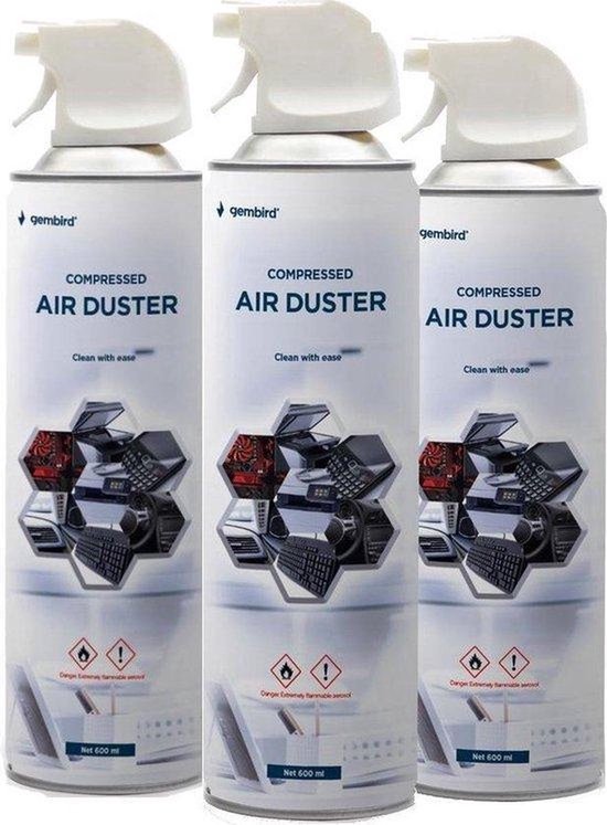 24 x 600ML -Gembird spuitbus met perslucht- Compressed Air - Air Duster ...