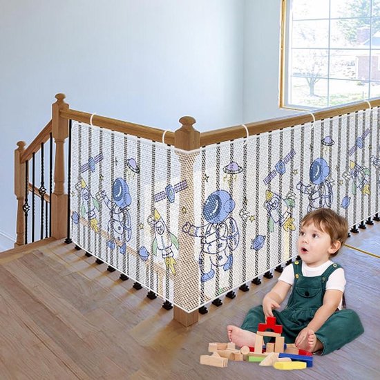 Child Safety Net for Balcony Handrail Stair Protection - 300 x 78 cm ...