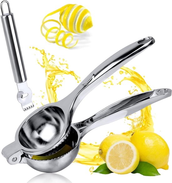 Hand Juicer Lemon Squeezer with 1 Cutter - Manual Citrus Juicer with ...