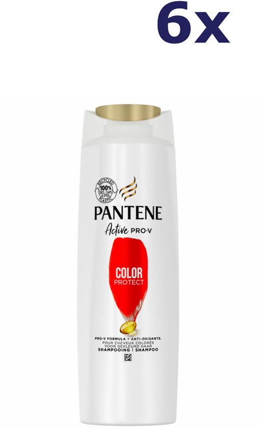 6x Pantene Shampoo Color Protect Volume 225 ml | bol