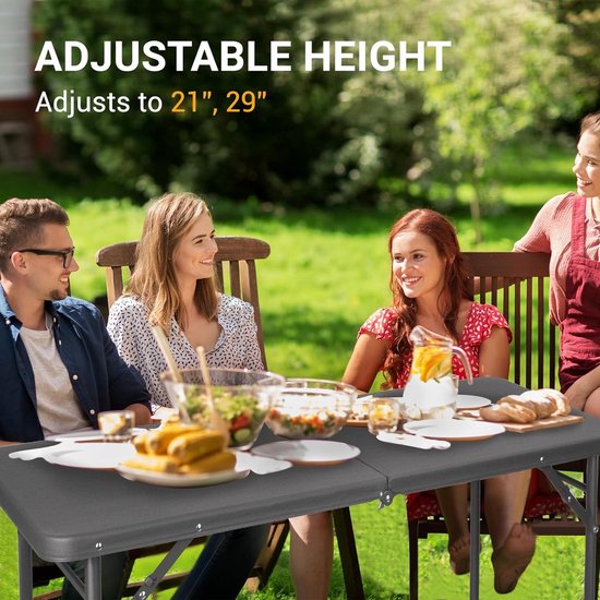 BOTC Inklapbare Tafel - Klaptafel - 120*60CM - Vouwtafel - Kampeertafel ...