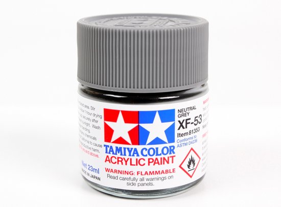 Tamiya XF-53 Neutral Grey - Matt - Acryl - 23ml Verf potje | bol