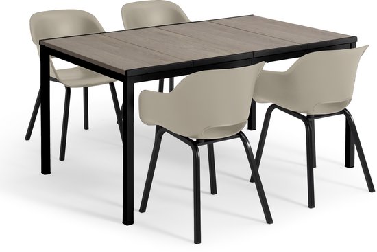 Keter Porto Diningset - Signature Porto Tafel en 4 Noa Tuinstoelen ...