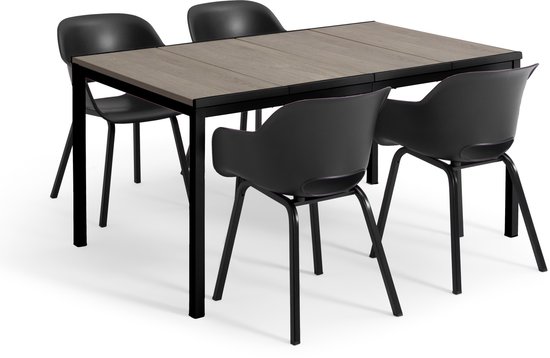 Keter Porto Diningset - Signature Porto Tafel en 4 Noa Tuinstoelen ...