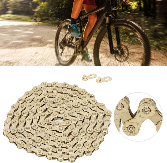 Stalen Fietsketting met 10 Versnellingen - Opvouwbaar en Verstelbaar - Fietsaccessoires | bol