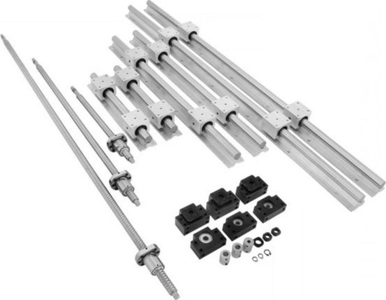 Lineaire Geleiding SBR20 - Lineaire rail - Lineair lager - Met 3x ...