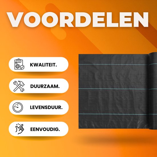 Worteldoek gronddoek - 1 x 50 meter - Onkruiddoek - Tuin - Onkruiddoek ...