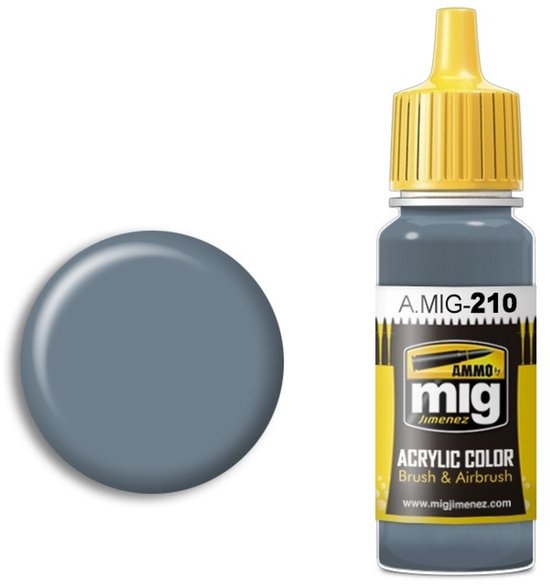 AMMO MIG Hobbyverf Acrylverf - MIG 0210 FS 35237 Gray Blue - Acryl Verf ...