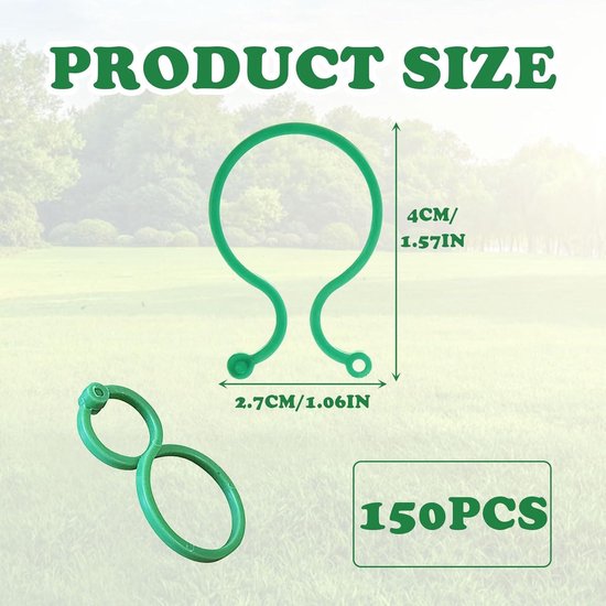 150pcs Twisted Plant Rings Plant Support Clips Plant Ties Reusable ...