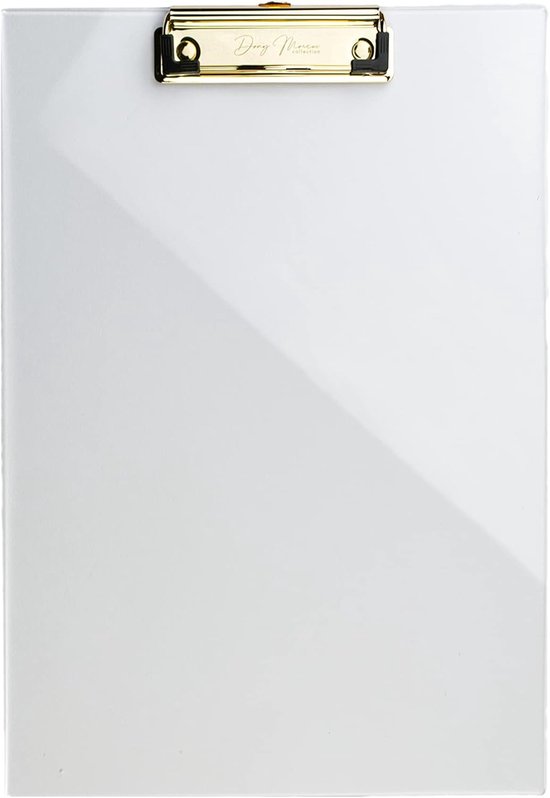 Transparant acryl klembord met gouden klem - Functioneel en stijlvol | bol