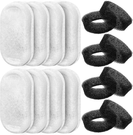 8+8 Packs Vervanging Filter Kat Water Fontein Voor Rvs Water Dispenser ...
