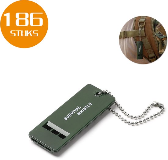 Colorful Sun® Noodfluit met Sleutelkoord- 186 Stuks - Fluit ...