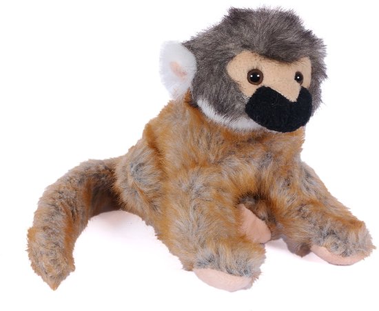 PIA Soft Toys - Pluche Knuffeldier Doodshoofdaapje - 19 cm | bol