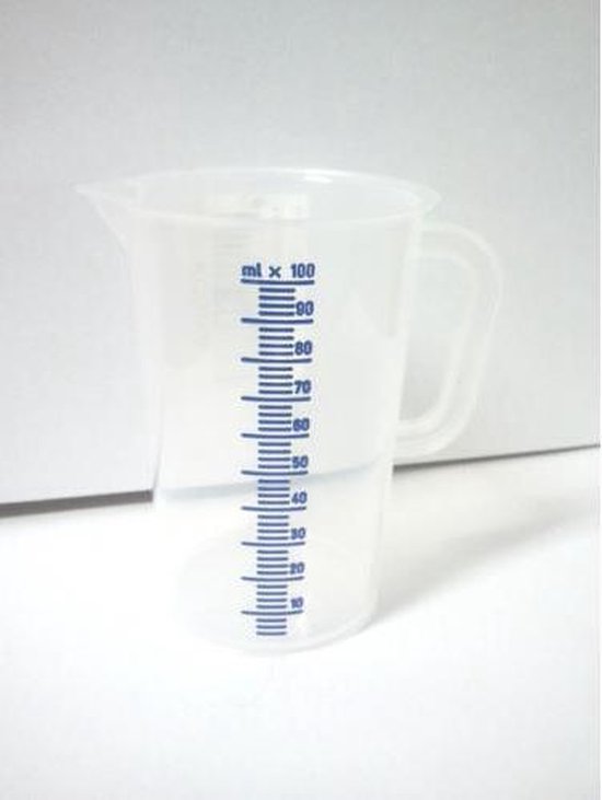 Habitas4U Kunststof maatbeker - 0.1 liter - Habitas | bol.com