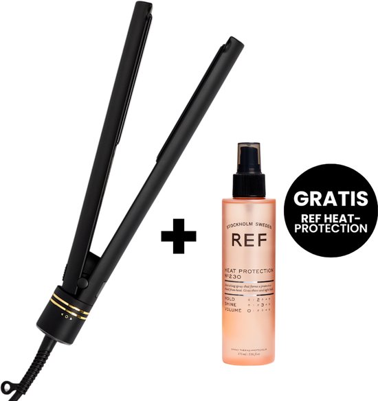 Hot Tools Evolve Black Gold 32mm + REF Heat Protection Spray 175ml ...