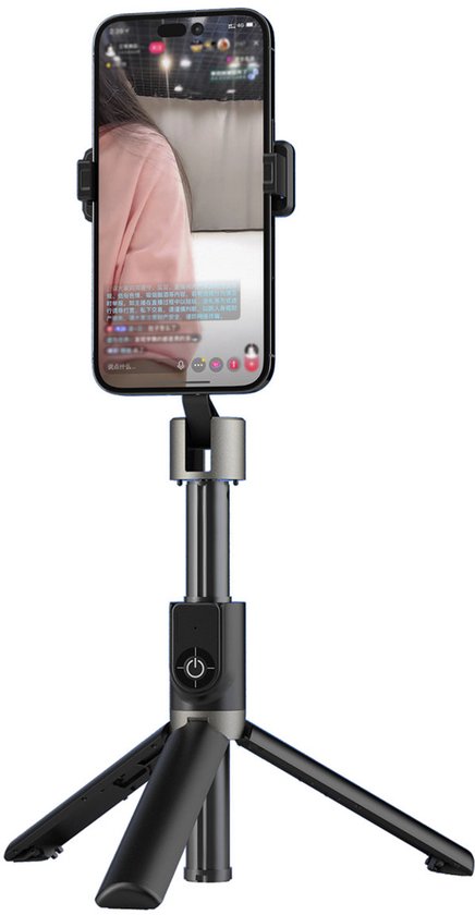 Selfiestick telescopische selfiestick met statief en afstandsbediening ...