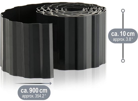 GTB® Borderrand op Rol - Borderrand - Perkland - Antraciet - 900cm x ...