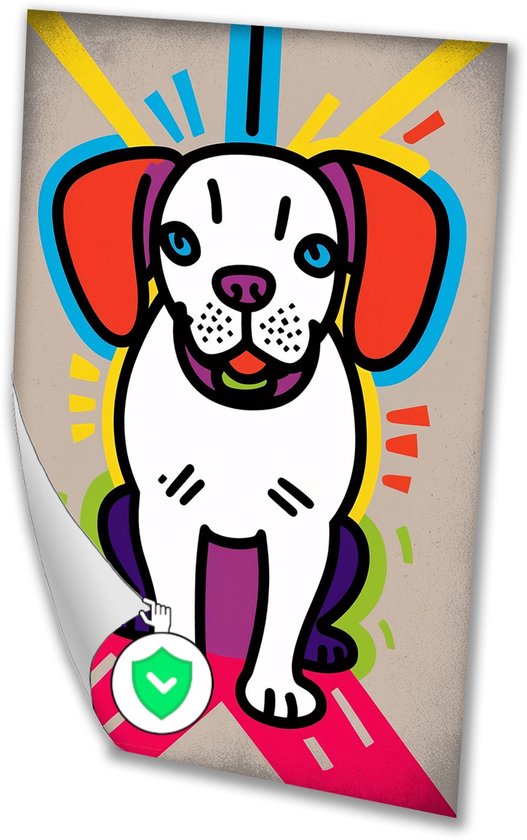 Kleurrijke en moderne hond - Hond poster - Poster dier - Pop Art ...