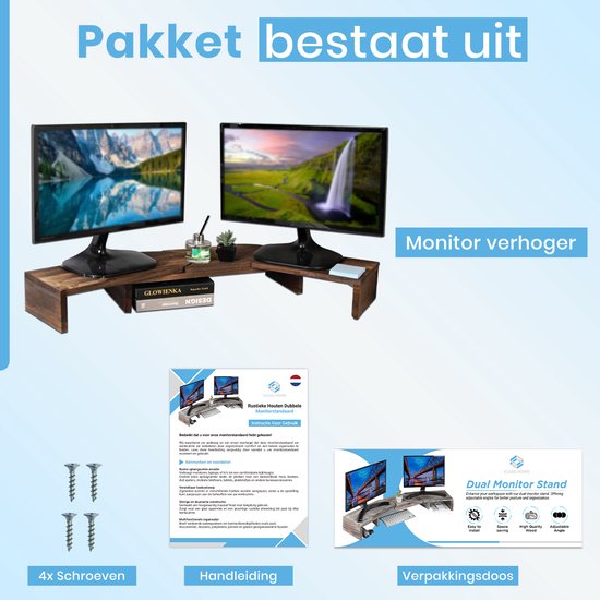 Fleau Home Verstelbare Monitor Verhoger - Laptopstandaard ...