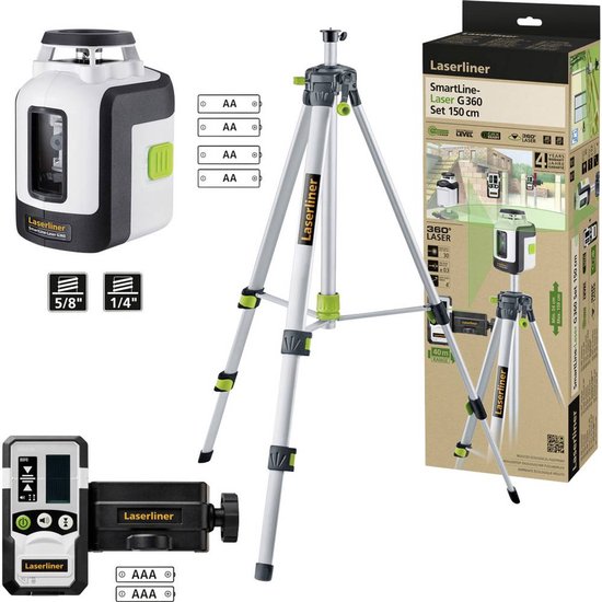 Laserliner SmartLine-Laser G360 Set 150cm 360°-lijnlaser | bol
