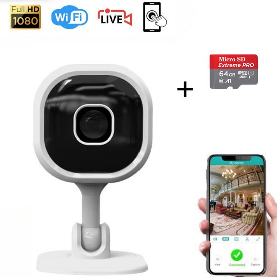 SuperCam A3 64GB SD - Wifi - Verborgen camera - Beveiligingscamera ...
