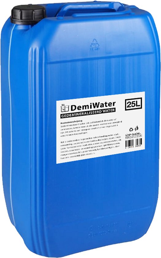 Sop-Shop.nl Demi water - Osmosewater - Gedemineraliseerd water - 25L | bol