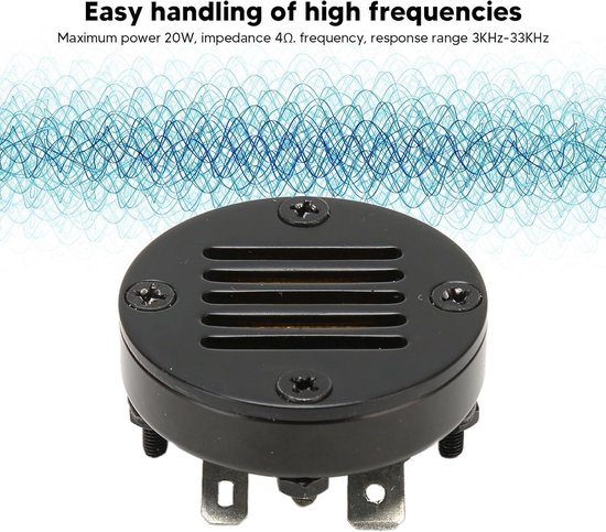 Super Tweeter 3KHz Up To 33KHz 4Ohm 20W HiFi for Car Sound System ...