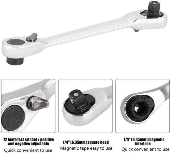 "Inbussleutel Professionele mini-dopsleutel met ratel - 72 tanden Hex ...