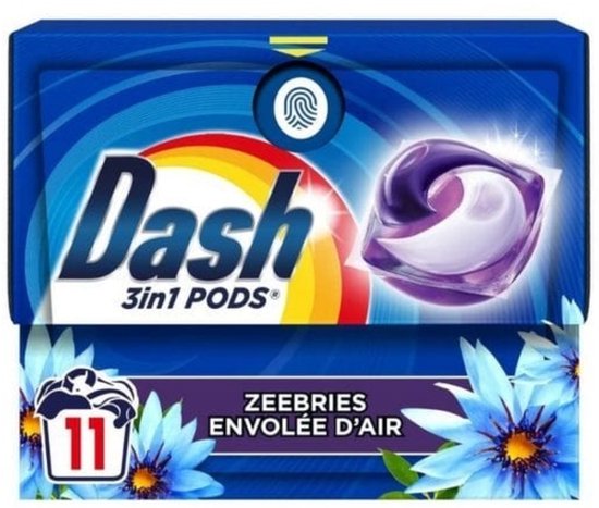 Dash - Wasmiddel Capsules - 3-in-1 Pods - Witte en Gekleurde Was - Zeebries - 11... | bol