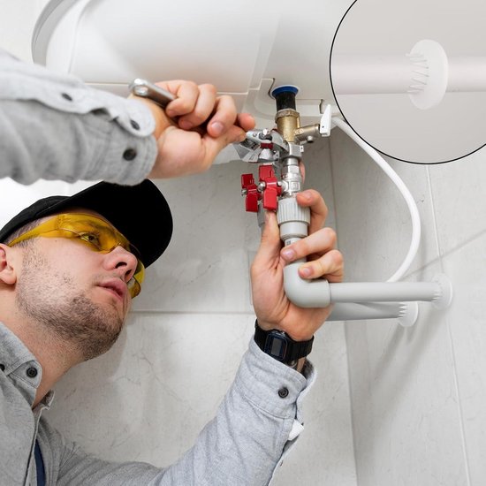 Waterpijpafdekking sanitair afdekplaten afvoerleiding rozet PP ...