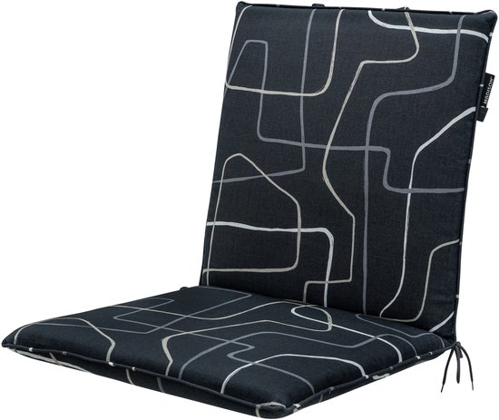 Stapelstoel kussen ca.97x49cm Joah grey 2 stuks | bol