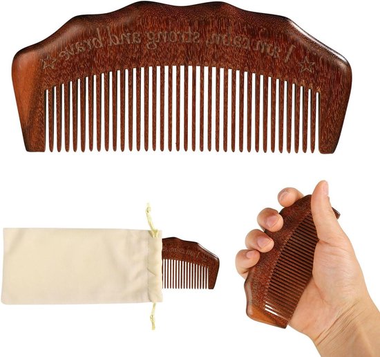 Houten HaarkamGeboortekam Ik Ben Kalm Sterk en... | bol