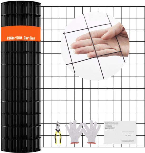 Draadgaas, 36” X 50' Gegalvaniseerde Draadgaasrol, 16 Gauge Kippengaas ...