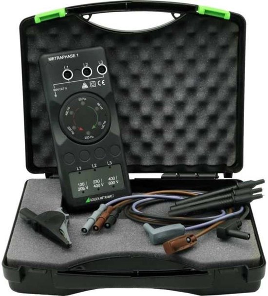 Gossen Metrawatt METRAPhase 1 Draaiveldmeter CAT IV 600 V LED | bol