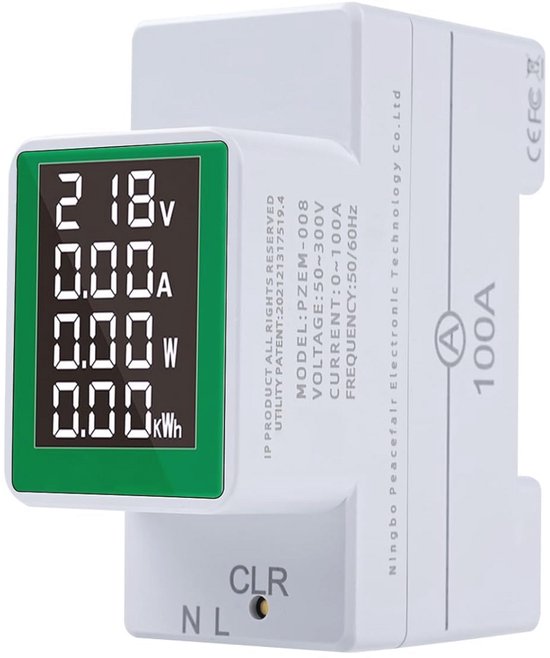 Stroommeter 100 A wisselstroommeter digitale voltmeter ampèremeter ...