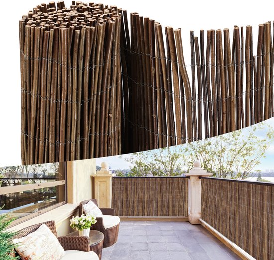 Tuinscherm Wilgenmat op Rol 80 x 300cm ( HxB) – Eenvoudige Montage ...