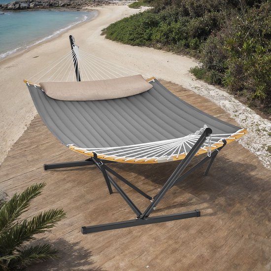 Hangmat met frame, hangmatframe van metaal, belastbaar tot 200 kg | bol