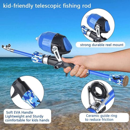 Complete professionele hengelset voor kinderen met 12 meter hengel ...
