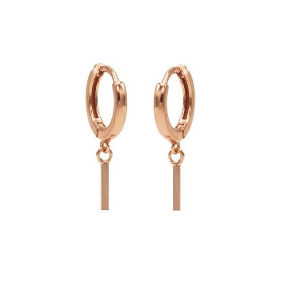 Karma hinged hoops symbool square tube rosé gold M1902HIN | bol