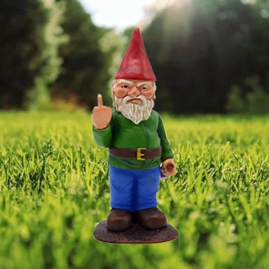 Standbeeld van tuinkabouter 15 cm dwergenornament grappige tuin ...