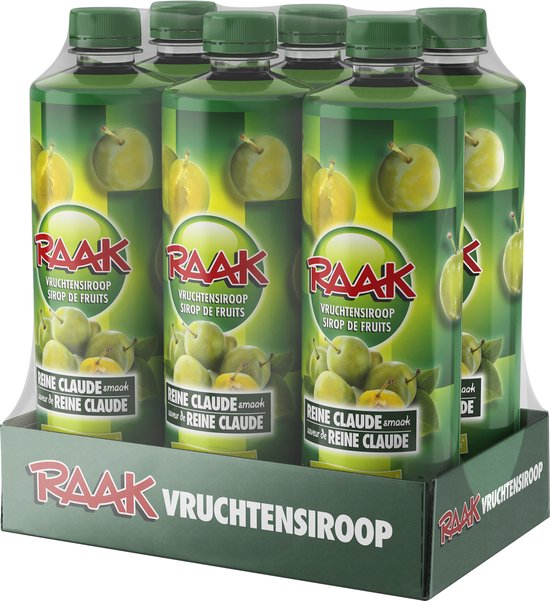 RAAK Vruchtensiroop Reine Claude 0,75ltr (6 flessen, incl ...