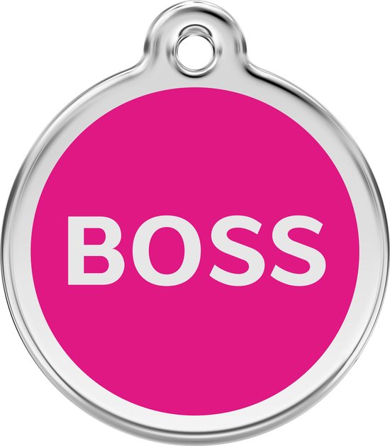 Red Dingo Hondenpenning 20 mm Boss roze | bol
