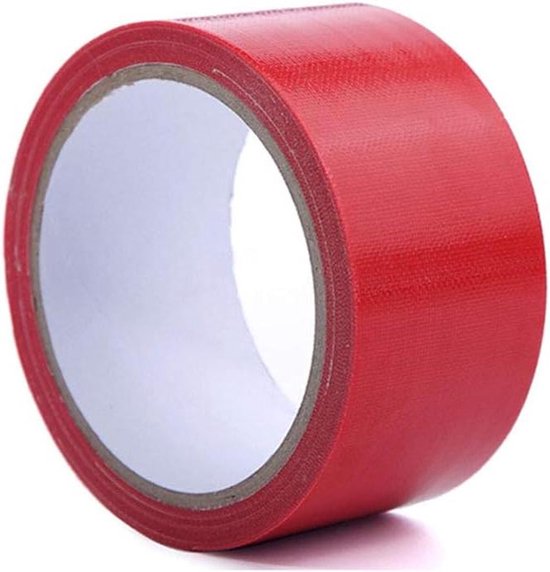 Ruban adhésif rouge imperméable 10 cm x 10 m (rouge) - 2 rouleaux | bol