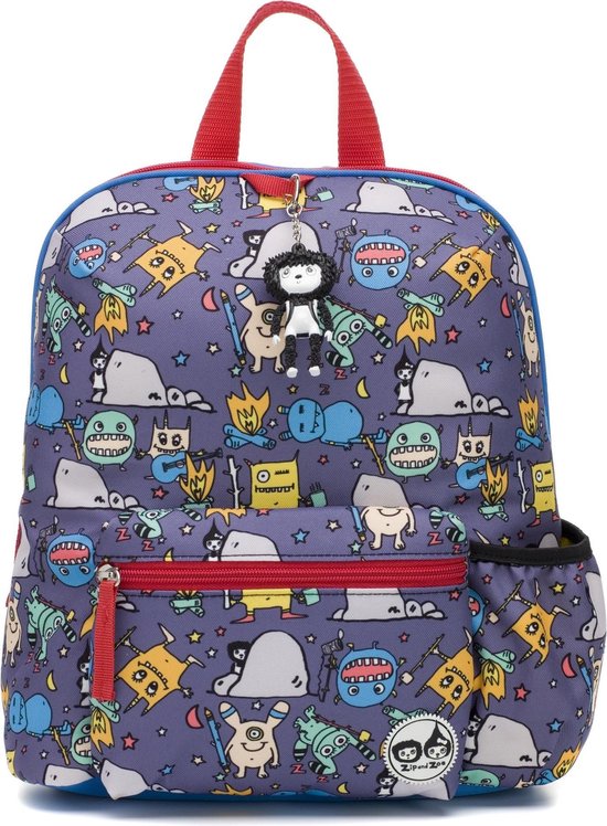 Zip and Zoe Zip & Zoë Kid's 3+ Backpack Monster Blauw | bol