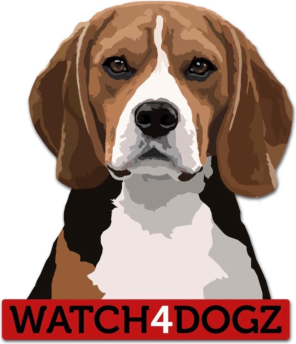 Beagle sticker (set van 2 stickers) | bol.com